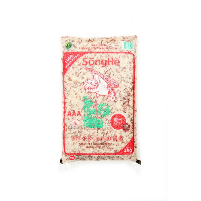 SongHe Mixed Fragrant Rice + Noble Red Rice - Case