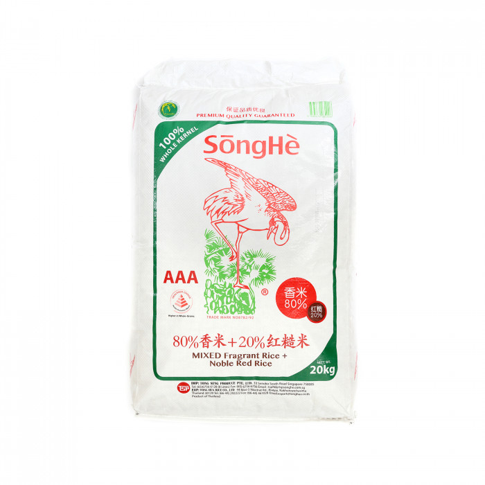 SongHe Mixed Fragrant Rice + Noble Red Rice - Case
