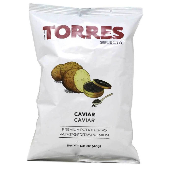 Torres Selecta Caviar Potato Chips - Case