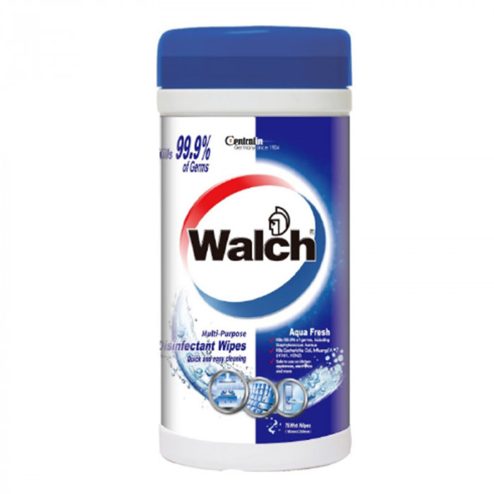 Walch Disinfectant Wipes Aqua Fresh - Case